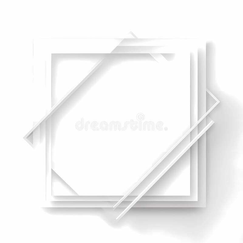 Abstract Layered Design with Translucent Frames Creating a Minimalist ...