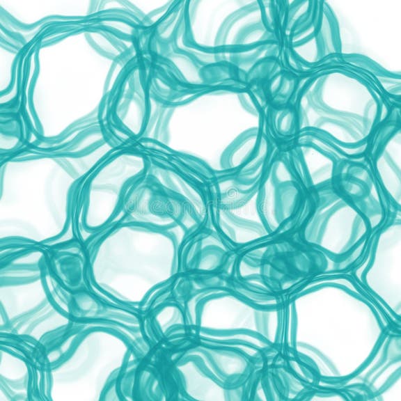 Translucent Teal Structures Overlapping on a White Background Form an ...