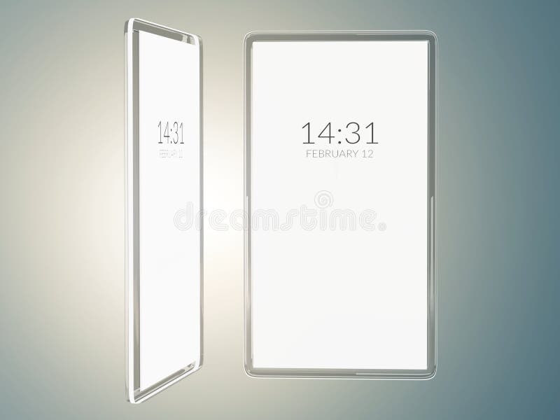 Translucent Transparent Mobile Phone 3d-illustration Stock Illustration ...
