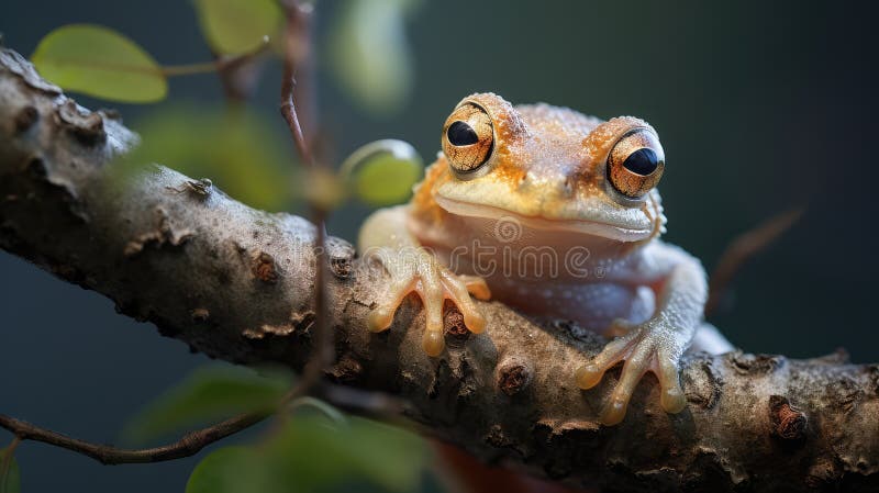 Translucent Tree Frog Isolated Stock Illustration - Illustration of ...