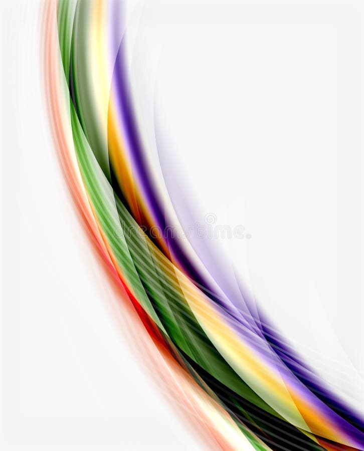 Translucent Vector Wave Line, Business or Technology Template Stock ...
