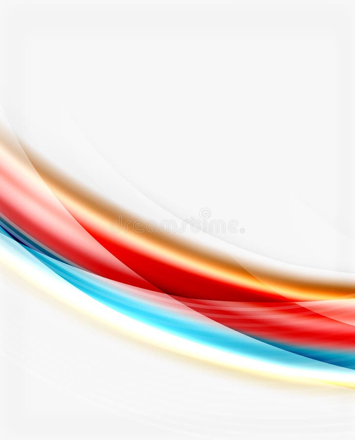 Translucent Vector Wave Line, Business or Technology Template Stock ...