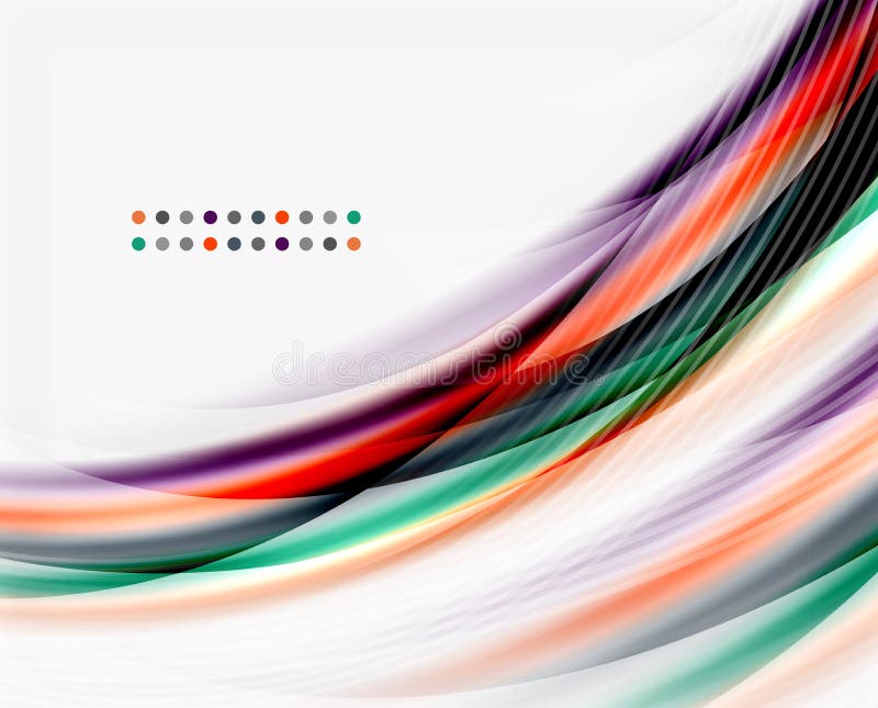 Translucent Vector Wave Line, Business or Technology Template Stock ...