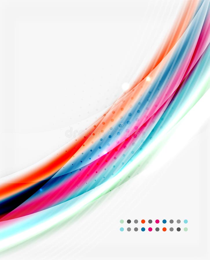 Translucent Vector Wave Line, Business or Technology Template Stock ...