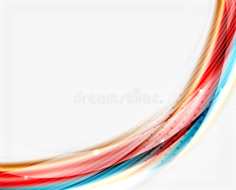 Translucent Vector Wave Line, Business or Technology Template Stock ...