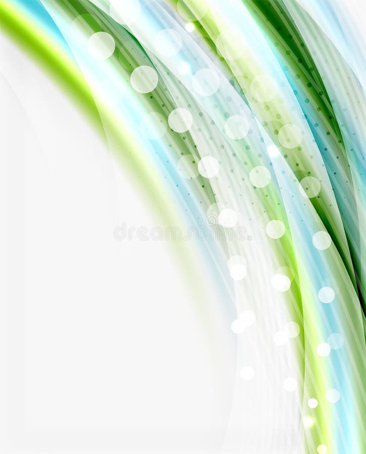 Translucent Vector Wave Line, Business or Technology Template Stock ...