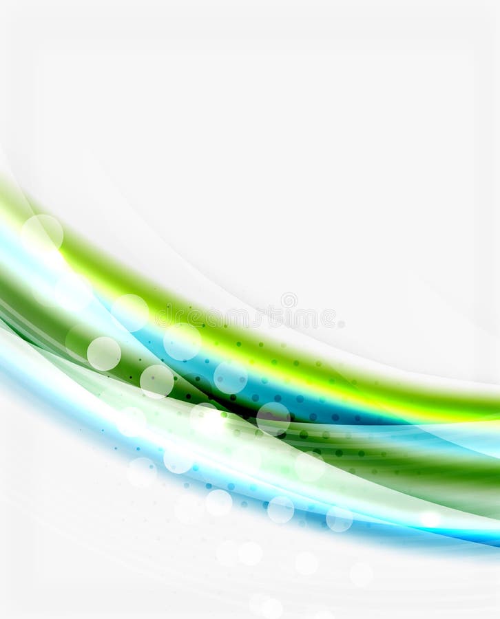 Translucent Vector Wave Line, Business or Technology Template Stock ...