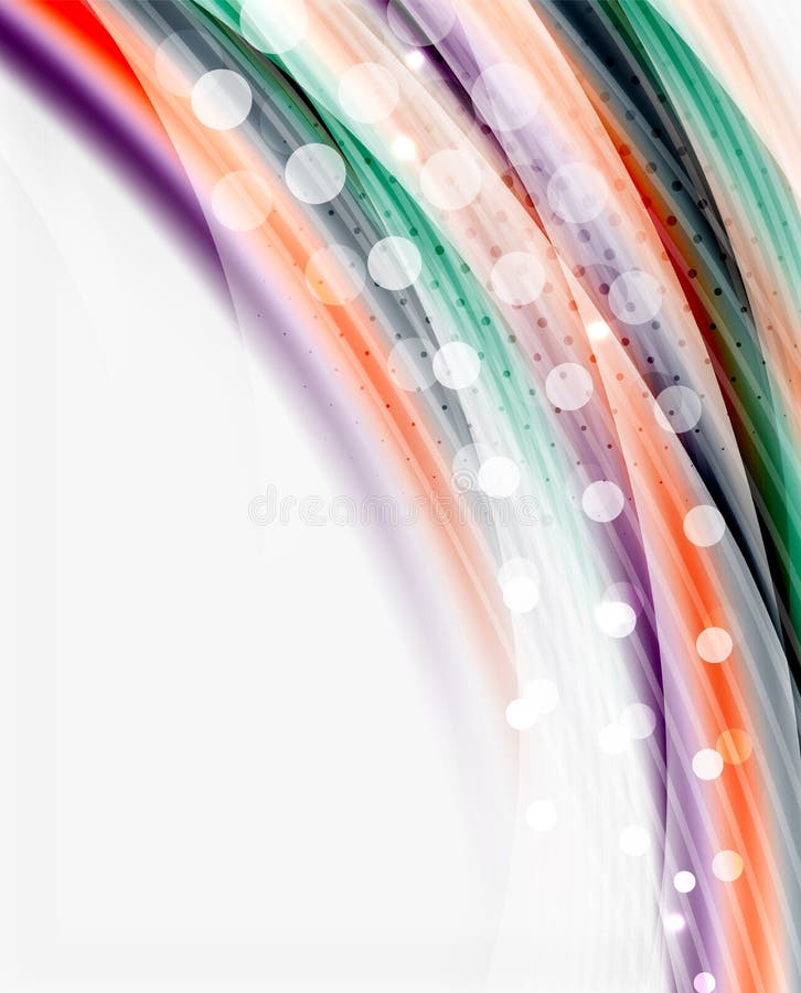 Translucent Vector Wave Line, Business or Technology Template Stock ...