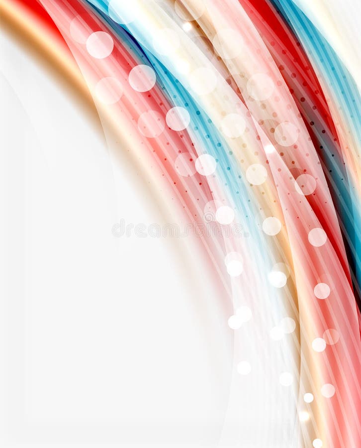 Translucent Vector Wave Line, Business or Technology Template Stock ...