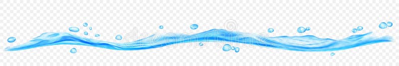 Translucent Water Wave with Drops Stock Vector - Illustration of vector ...