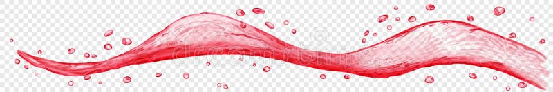 Translucent Water Wave with Drops Stock Vector - Illustration of vector ...