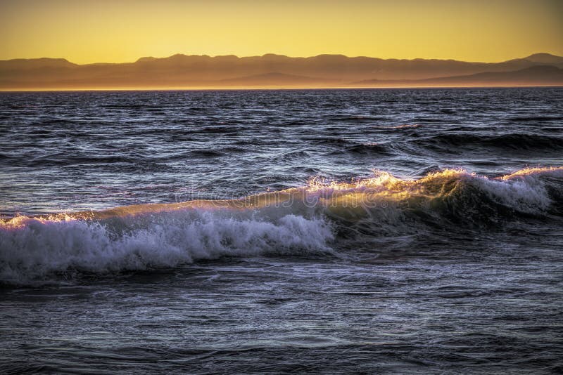Translucent Wave at Sunset stock photo. Image of waves - 99581604