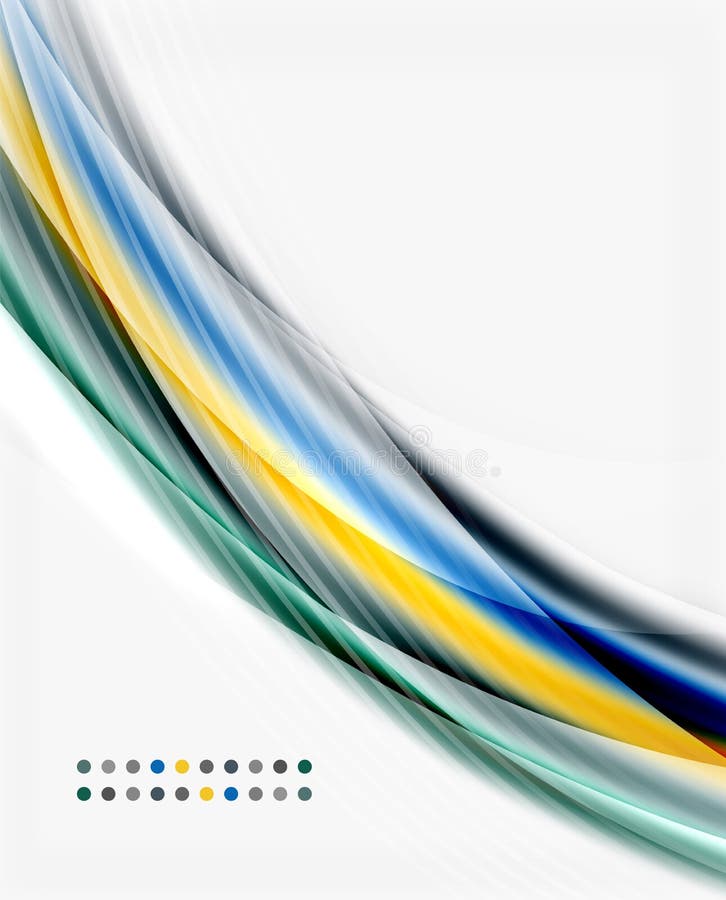 Translucent Wave on White Background Stock Vector - Illustration of ...