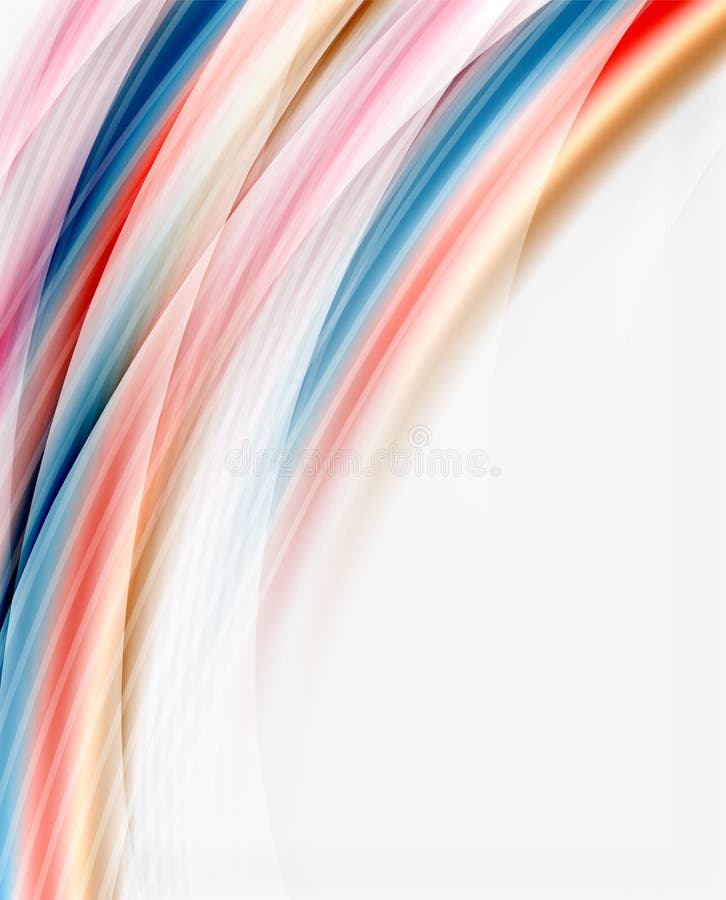 Translucent Wave on White Background Stock Vector - Illustration of ...