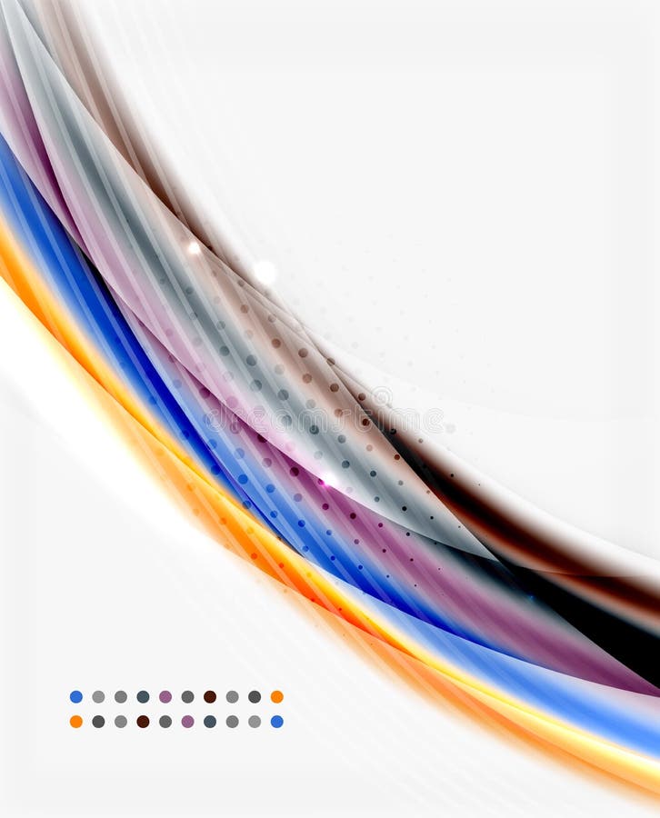 Translucent Wave on White Background Stock Vector - Illustration of ...