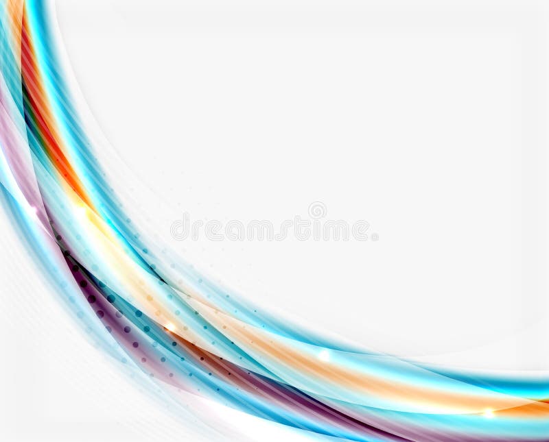 Translucent Wave on White Background Stock Vector - Illustration of ...