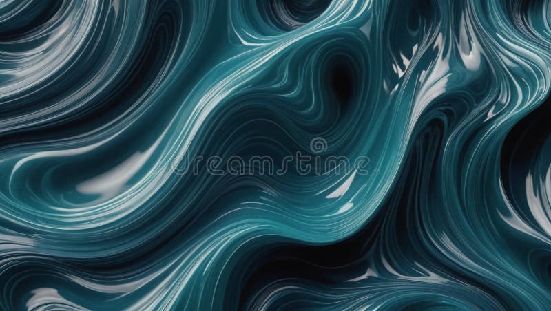 Translucent Waves of Deep Ocean Blue Organic Texture Pattern Stock ...