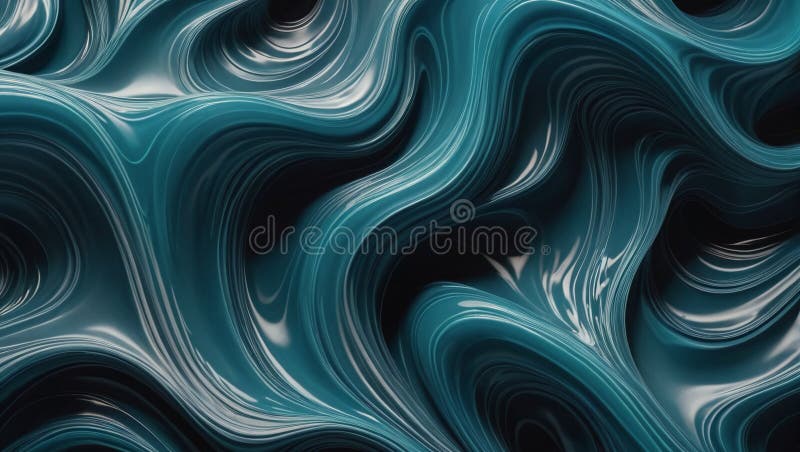 Translucent Waves of Deep Ocean Blue Organic Texture Pattern Stock ...