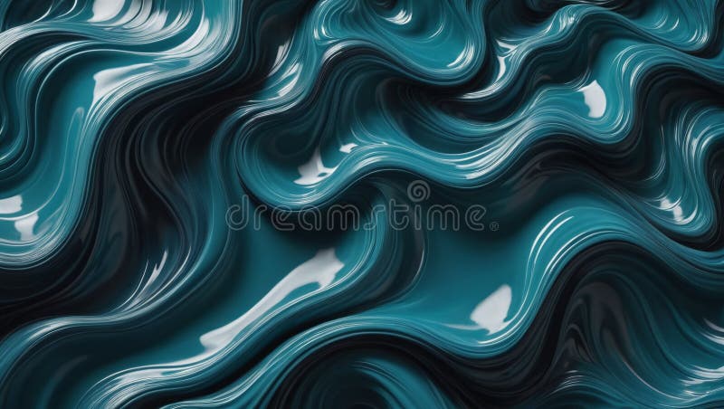 Translucent Waves of Deep Ocean Blue Organic Texture Pattern Stock ...