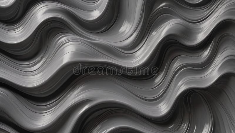 Translucent Waves Ethereal Grey 3D Texture Pattern Stock Illustration ...
