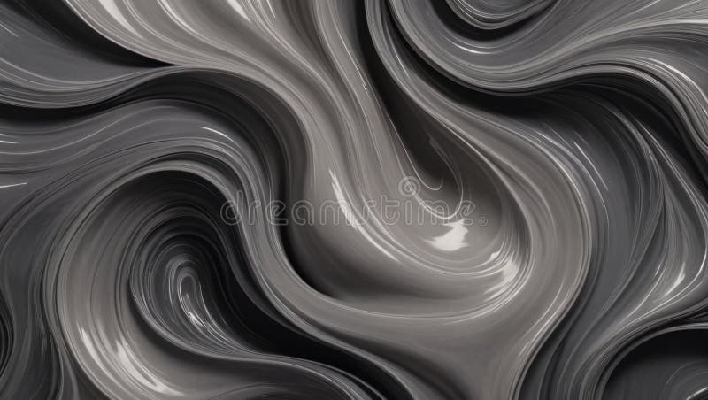 Translucent Waves Ethereal Grey 3D Texture Pattern Stock Illustration ...