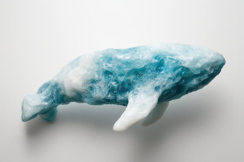 Translucent Whale-Shaped Crystal Stock Illustration - Illustration of ...