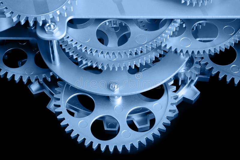 Blue Cogs Gears Business Background Stock Photo - Image of concept ...