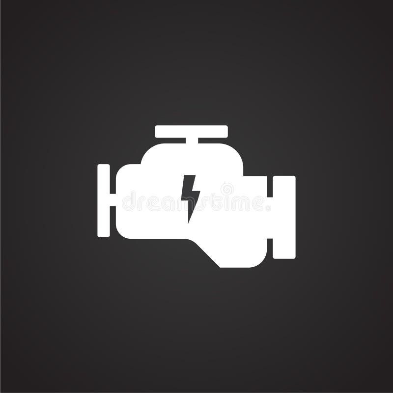 Transmission Check Up on Black Background Stock Vector - Illustration ...