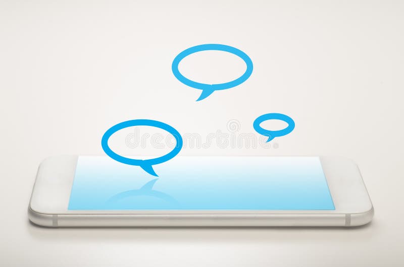 Transmission De Messages Mobile Dans Des Couleurs Rouges Et Jaunes ...