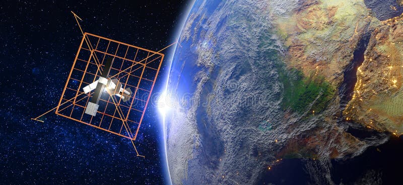 Outer Space Wireless Power Transfer Extraterrestrial Solar Cells Stock ...