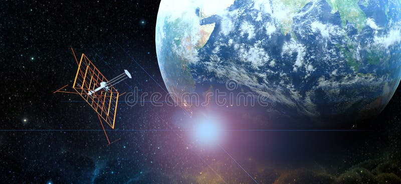 Outer Space Wireless Power Transfer Extraterrestrial Solar Cells Stock ...