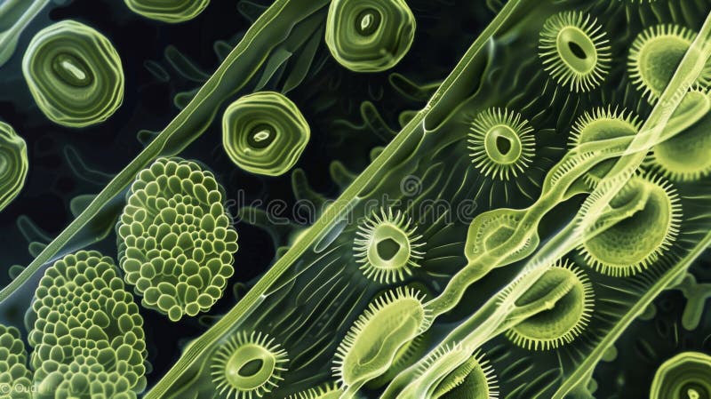 A Transmission Electron Microscope Image of a Cell from a Leaf ...
