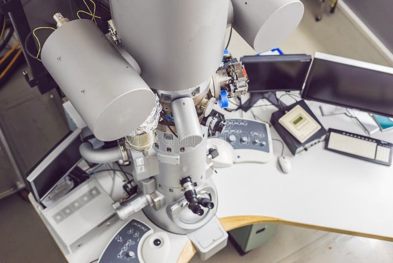 Transmission Electron Microscope in a Scientific Laboratory Stock Image ...