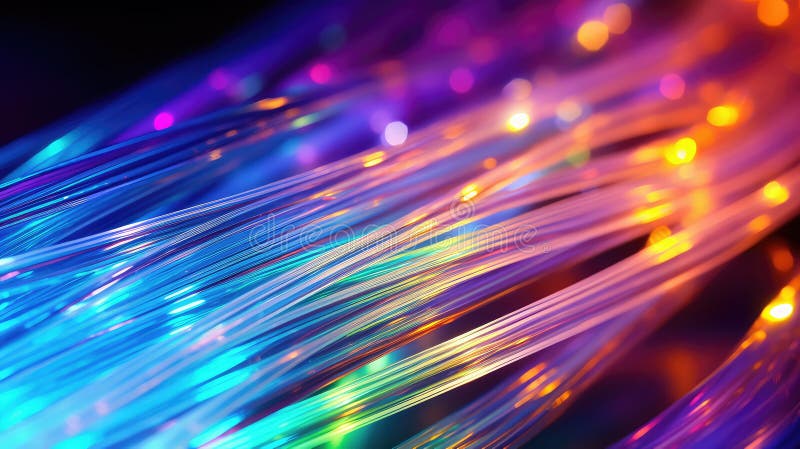 Transmission Fiber Optic Ethernet Cable Stock Illustration ...