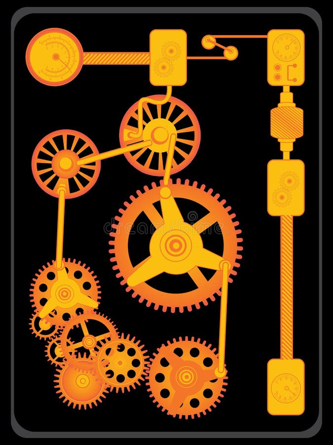 Transmission gears stock vector. Illustration of mechanical - 49290044