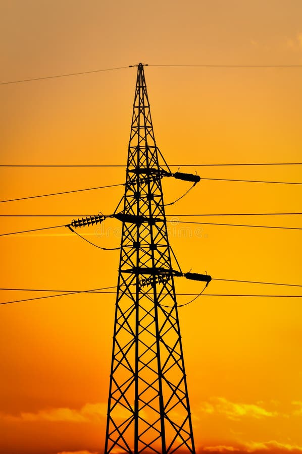 Transmission line stock image. Image of volt, lattice - 22669199