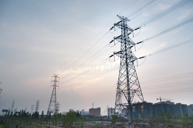 Transmission line stock photo. Image of electricity, lines - 3778724