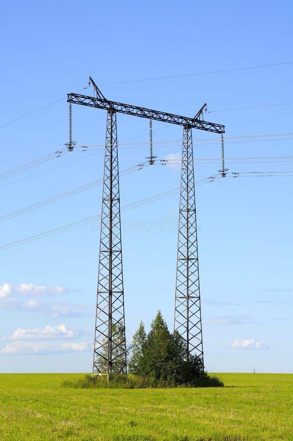 Transmission line stock photo. Image of line, metallic - 25603202