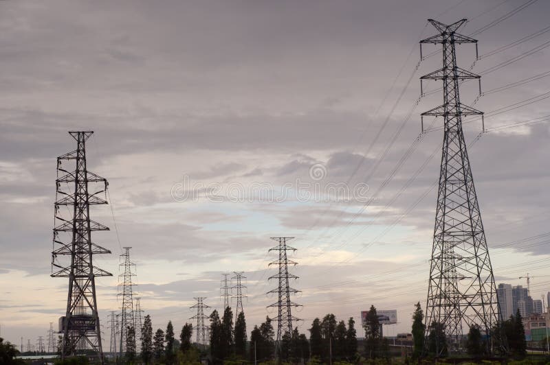Transmission line stock photo. Image of electrical, lines - 26157848