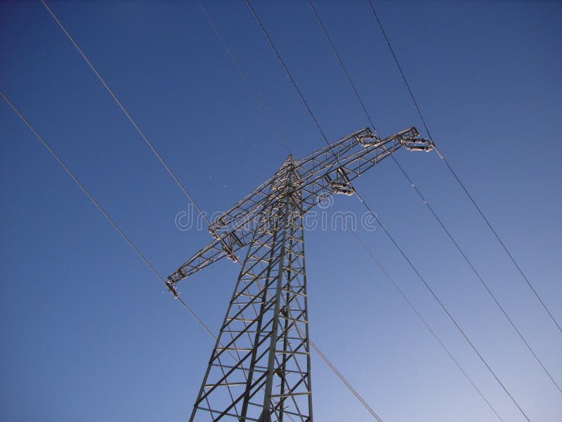 Transmission line stock photo. Image of cables, complication - 3891524