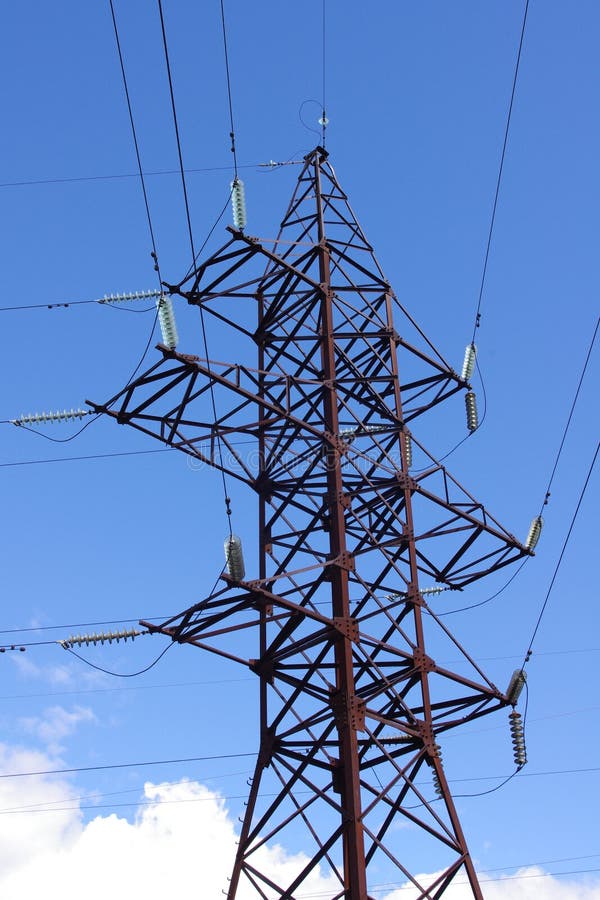 Transmission line tower stock image. Image of engineering - 15892707