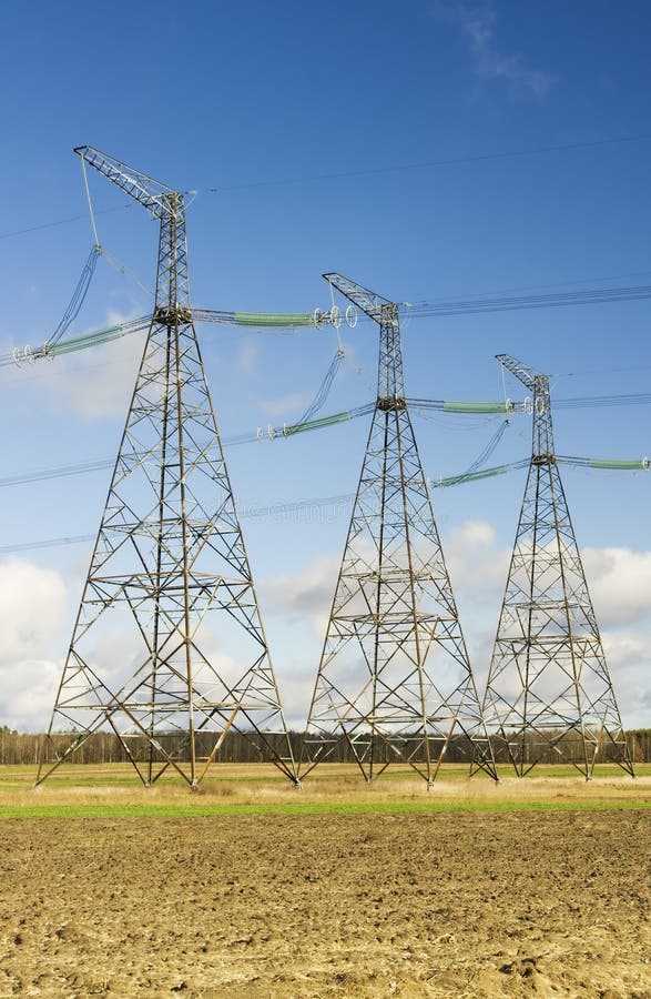 Transmission lines stock image. Image of power, cloud - 22887479