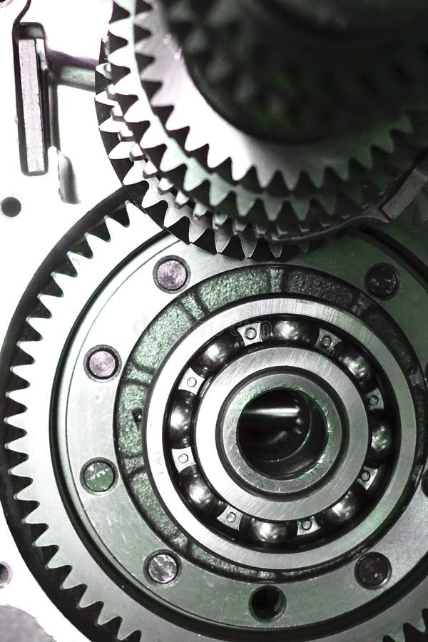 Transmission. metal gears. stock photo. Image of machine - 65922512