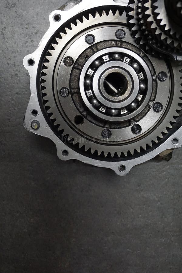 Transmission. Metal Gears. I Stock Photo - Image of blur, blue: 65922460
