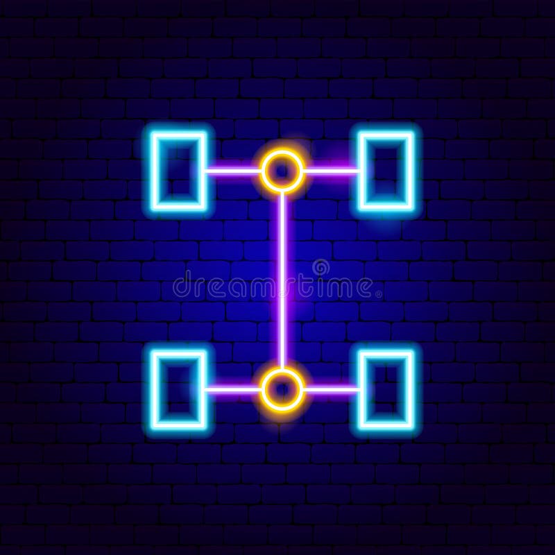 Transmission Neon Sign stock vector. Illustration of automatic - 197822383