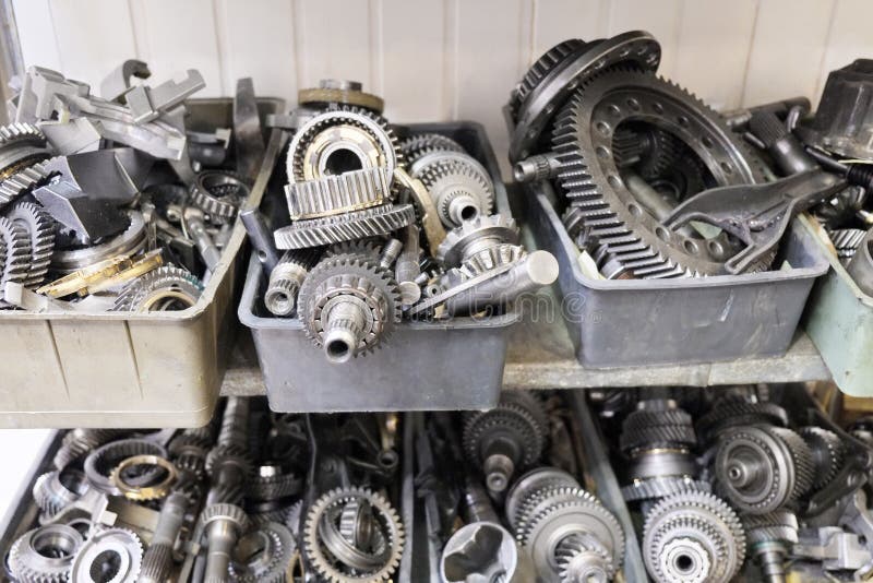 Transmission Steel Gear Boxes Stock Photo - Image of lubricant, gearbox ...
