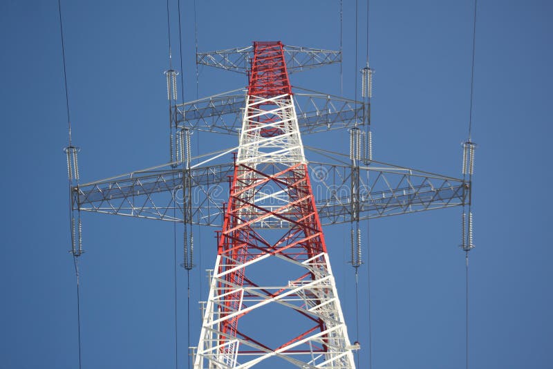 Transmission tower stock image. Image of current, cables - 23840471