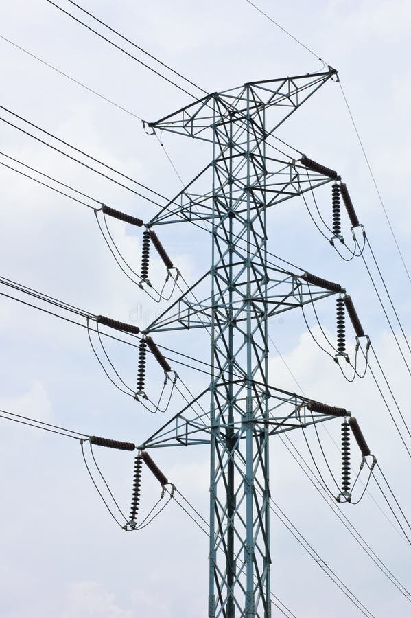 Transmission tower stock image. Image of steel, supply - 24996633