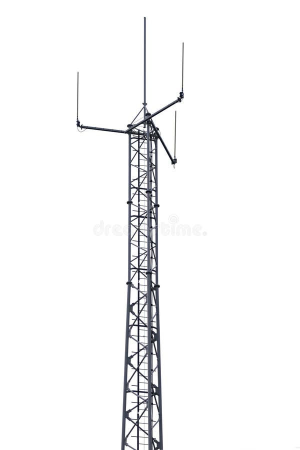 Transmission Tower for Radio, Television and Data Stock Image - Image ...