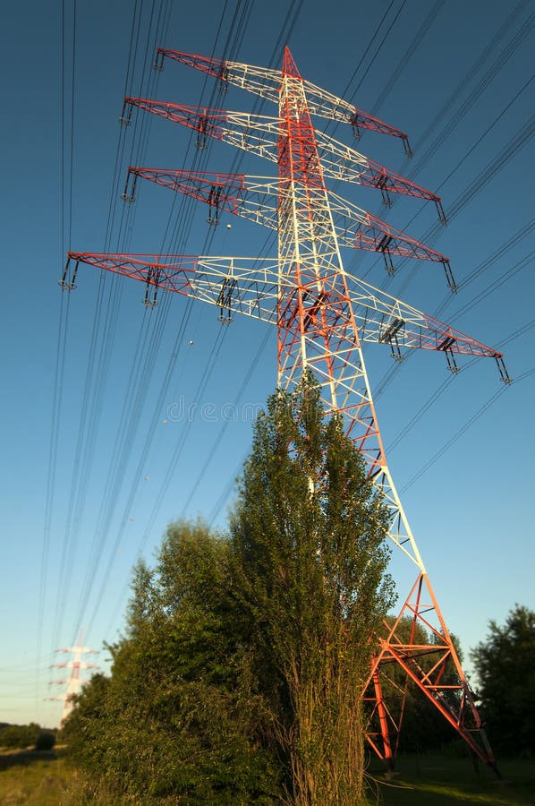Transmission tower stock photo. Image of nuisance, electricity - 99113322